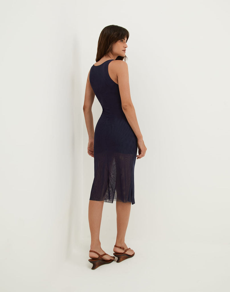 Amanda Midi Dress - Sailboat