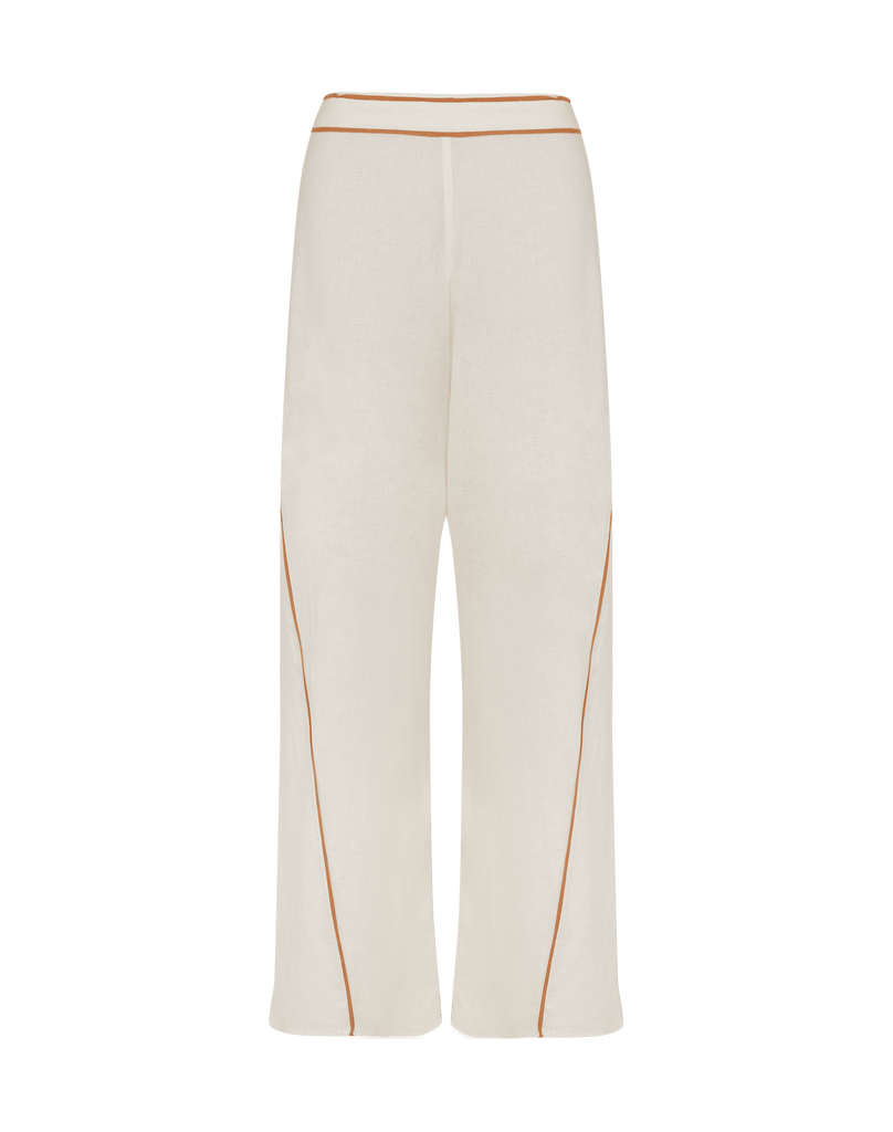 Iva Wide Leg Pants - Off White