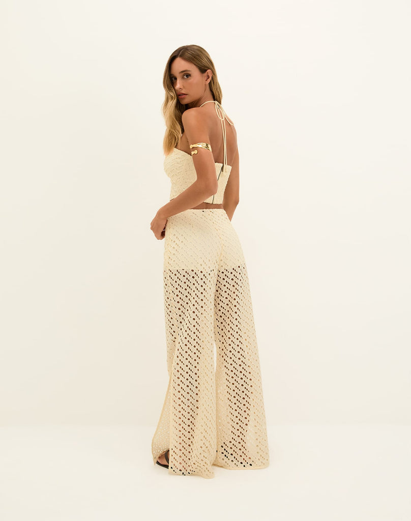 Eyelet Venice Pants - Glitz