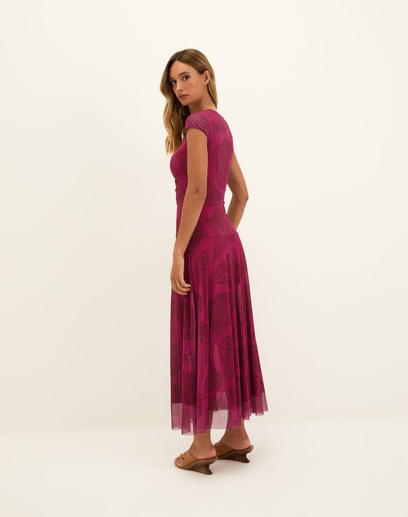 Susan Midi Dress - Roseate